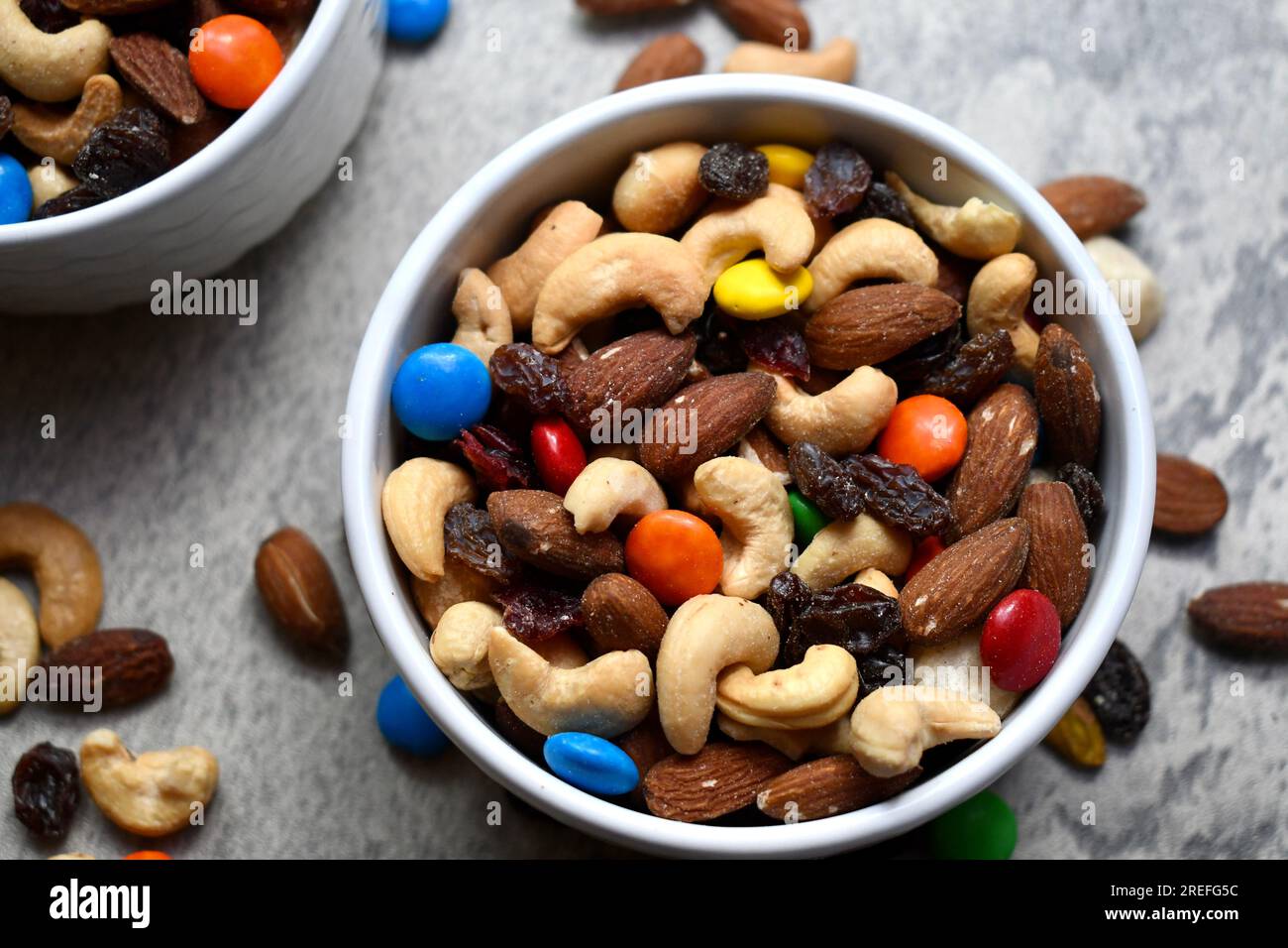 Chocolate trail mix hi-res stock photography and images - Alamy