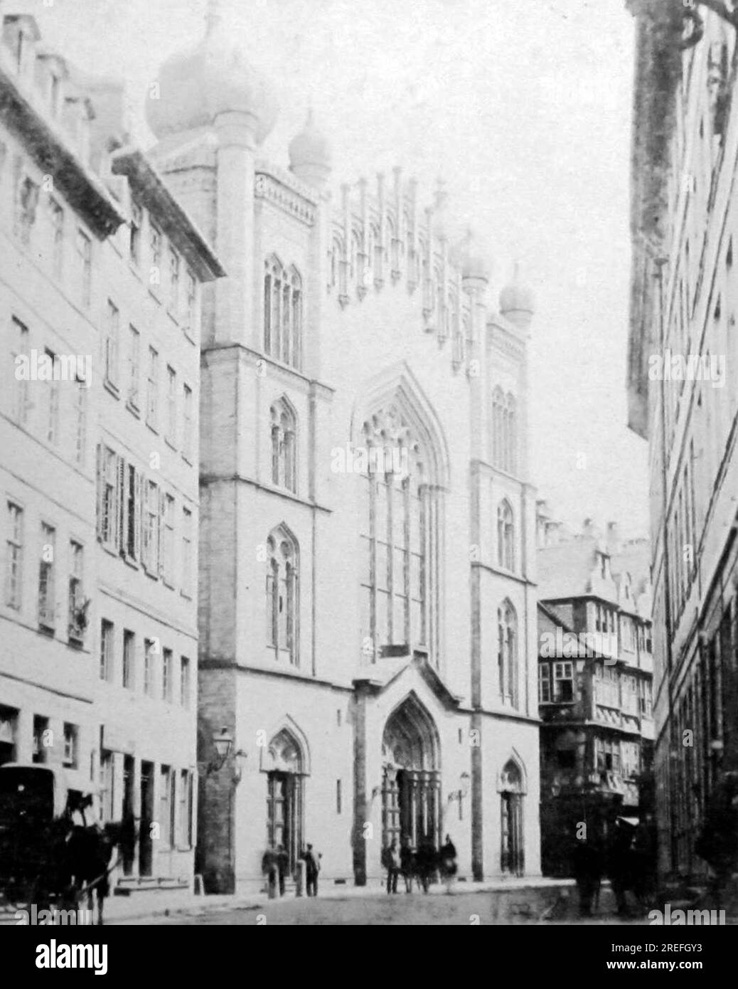 Frankfurt Synagogue, Germany, Victorian period Stock Photo - Alamy