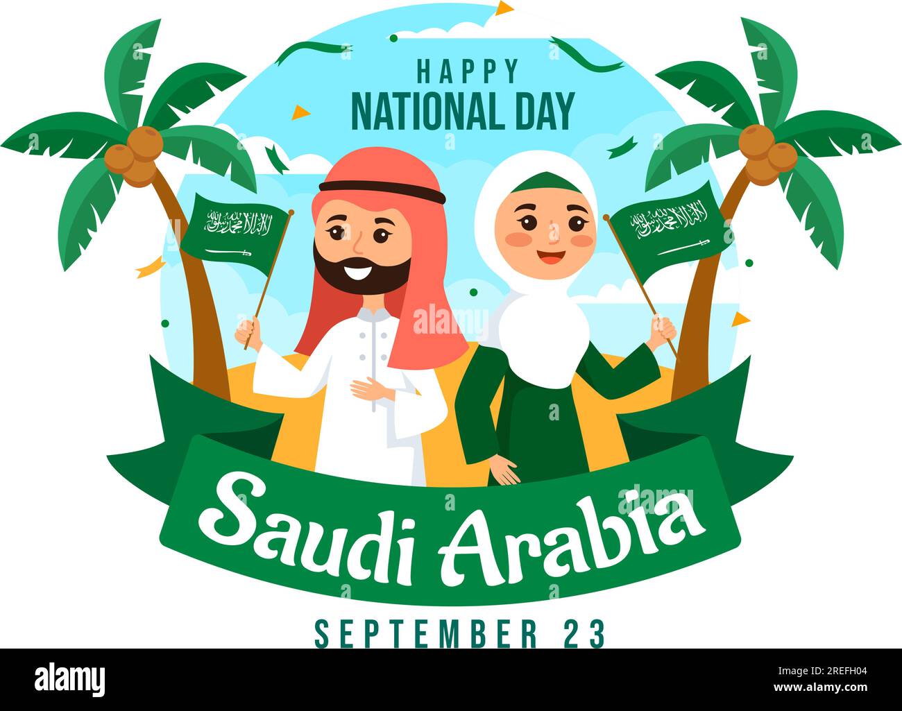 Saudi national day 93 Stock Vector Images - Alamy