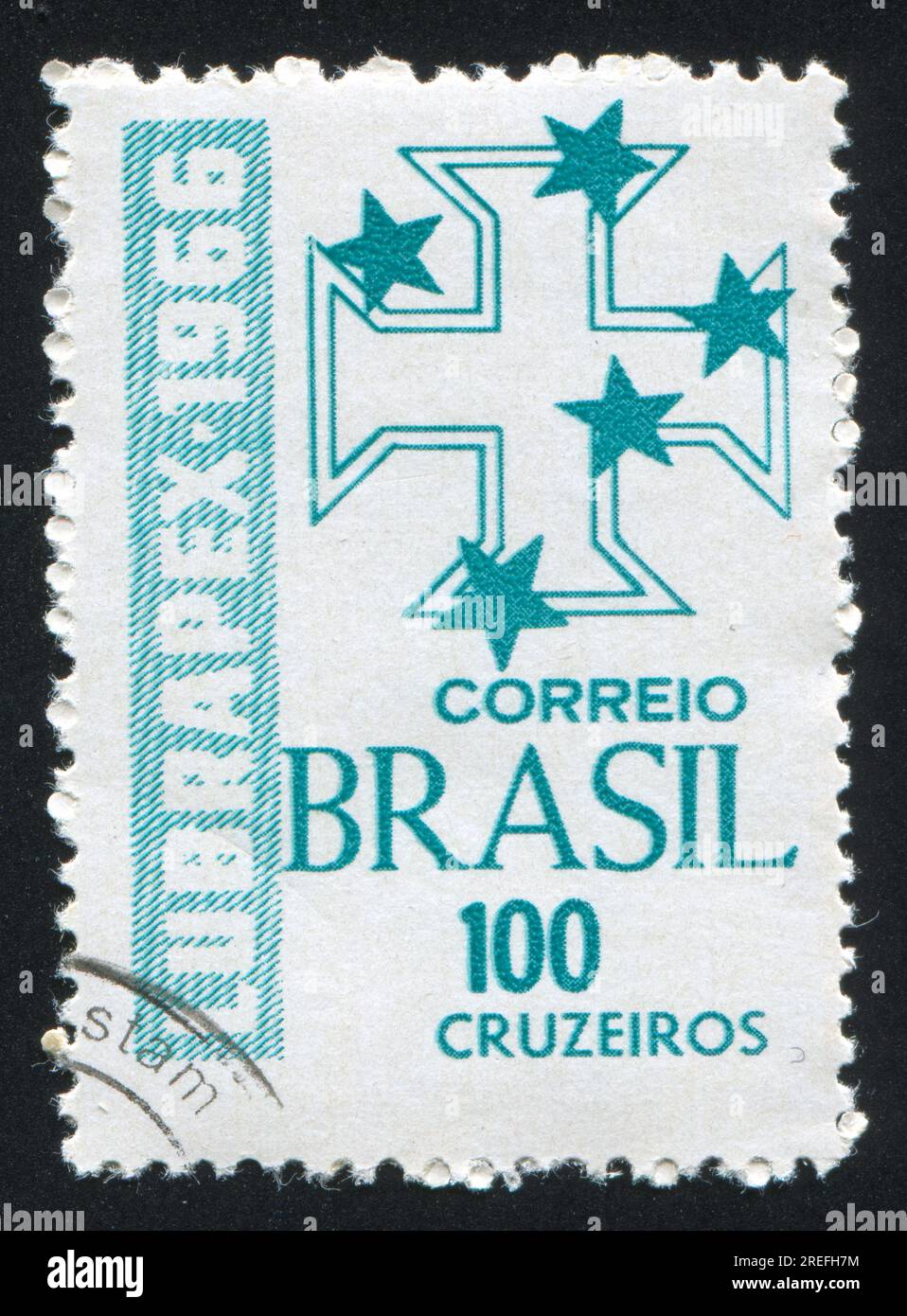 BRAZIL - CIRCA 1966: stamp printed by Brazil, shows Cross of Lusitania ...