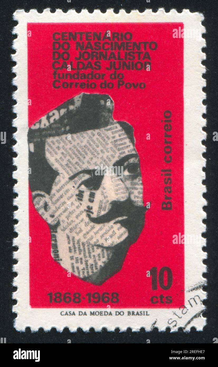 BRAZIL - CIRCA 1968: stamp printed by Brazil, shows Francisco Caldas ...