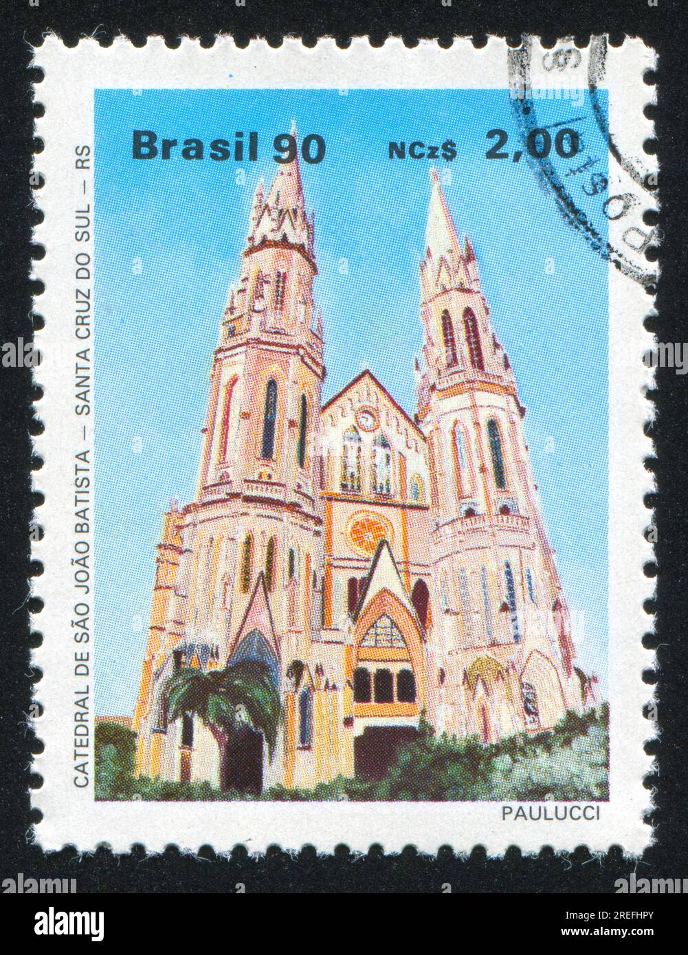 BRAZIL - CIRCA 1990: stamp printed by Brazil, shows St. John the ...