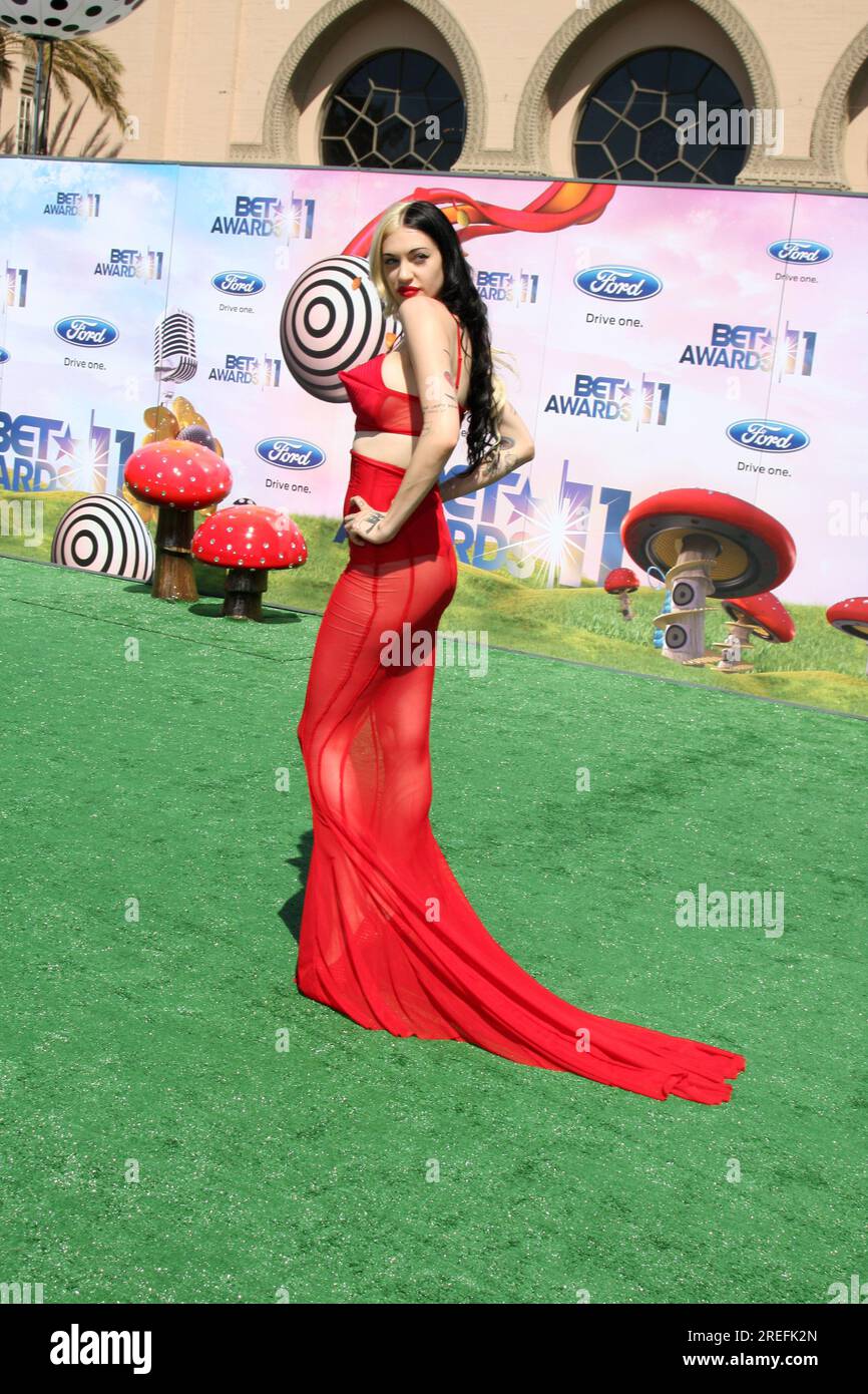 LOS ANGELES - JUN 26: Porcelain Black arriving at the 11th Annual BET ...