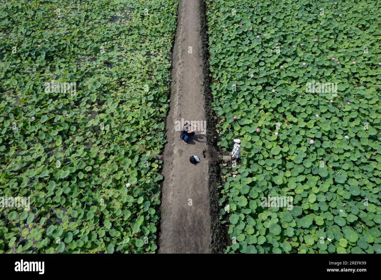 **CHINESE MAINLAND, HONG KONG, MACAU AND TAIWAN OUT** Aerial photo ...