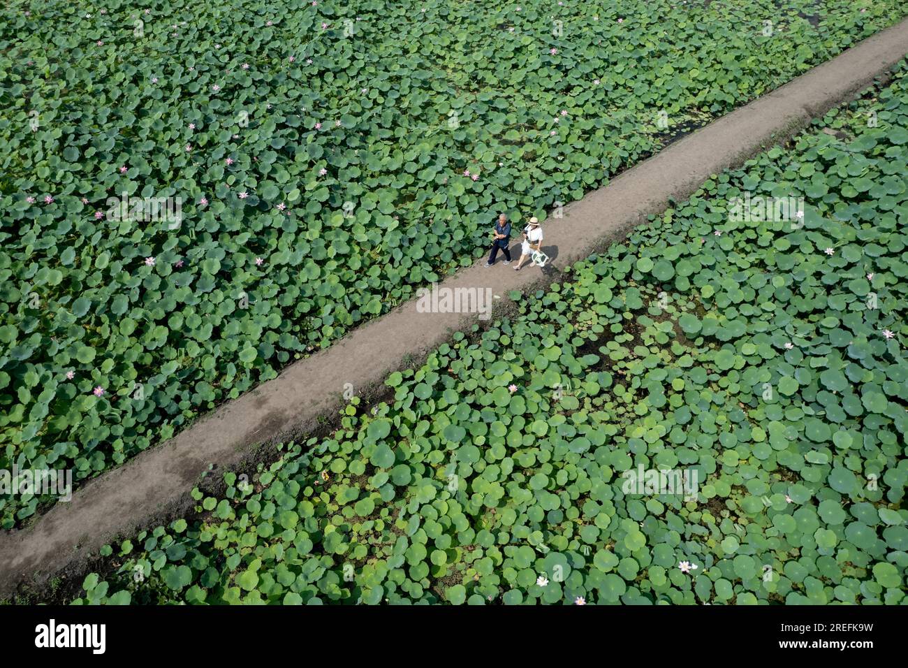 **CHINESE MAINLAND, HONG KONG, MACAU AND TAIWAN OUT** Aerial photo ...