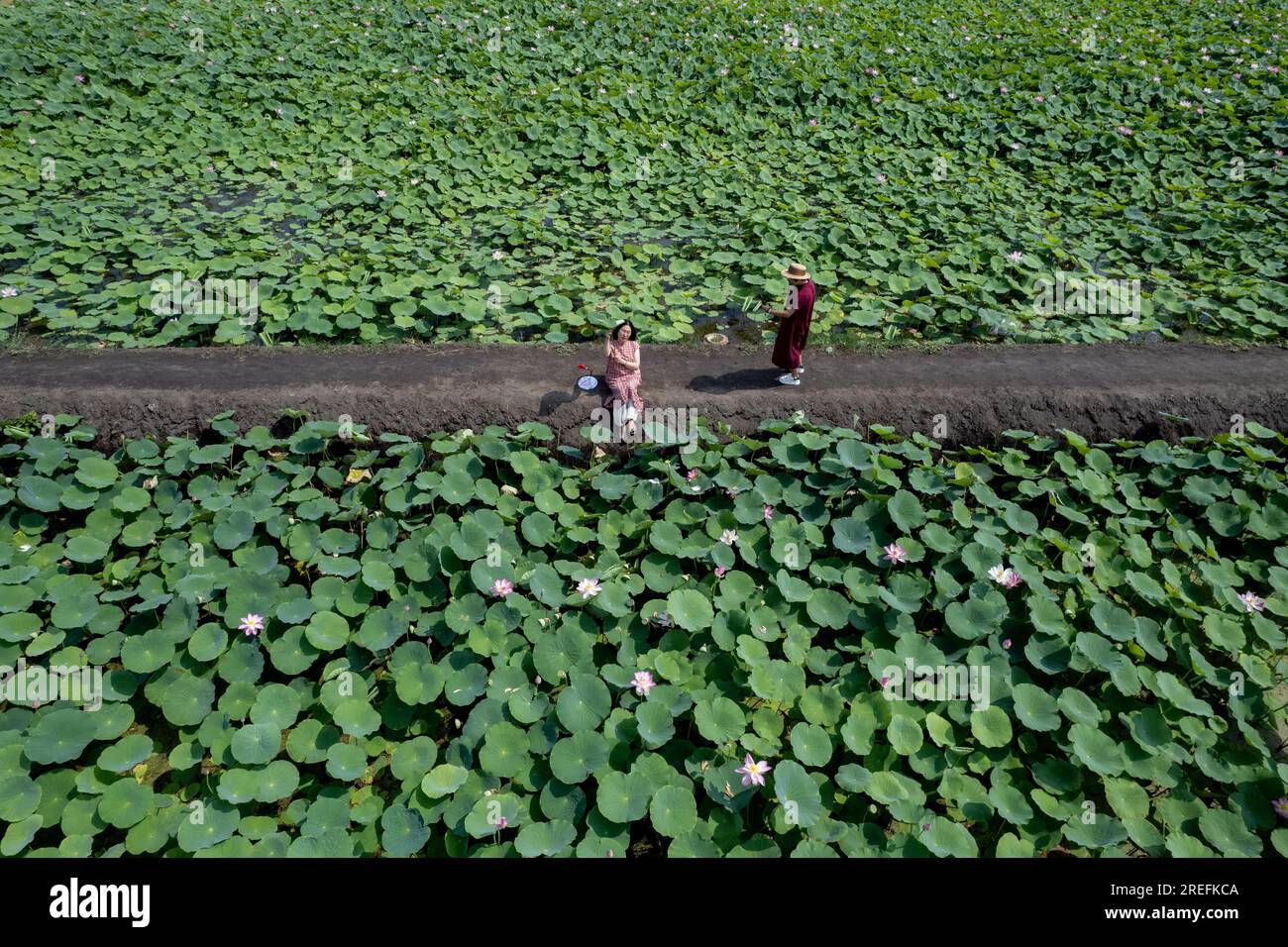 **CHINESE MAINLAND, HONG KONG, MACAU AND TAIWAN OUT** Aerial photo ...