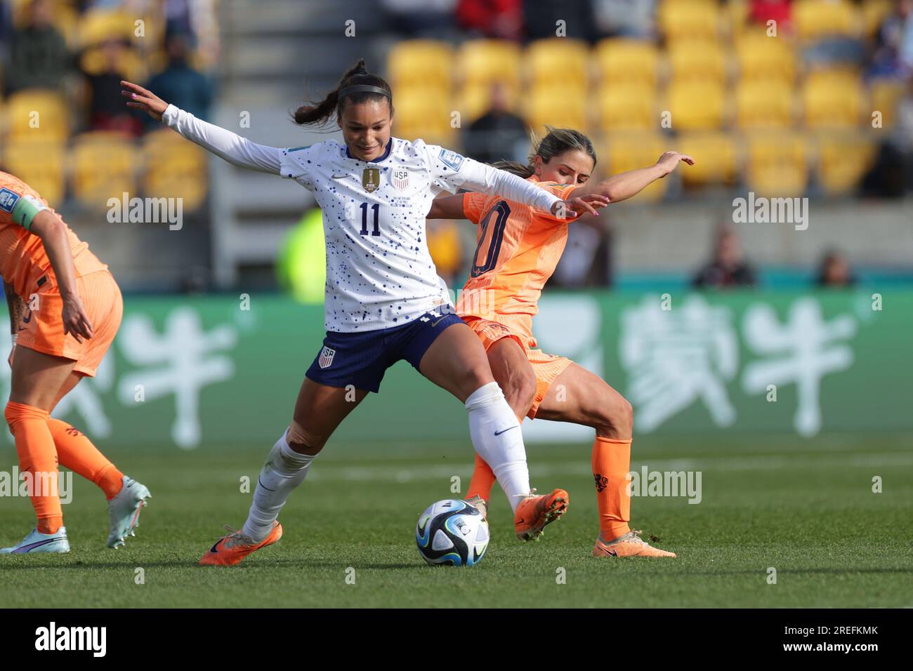 Wellington, New Zealand. 27th July, 2023. (L-R) Sophia SMITH (USA ...