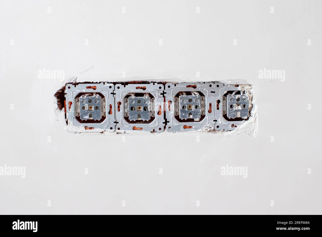 Installing electric equipment hi-res stock photography and images - Alamy