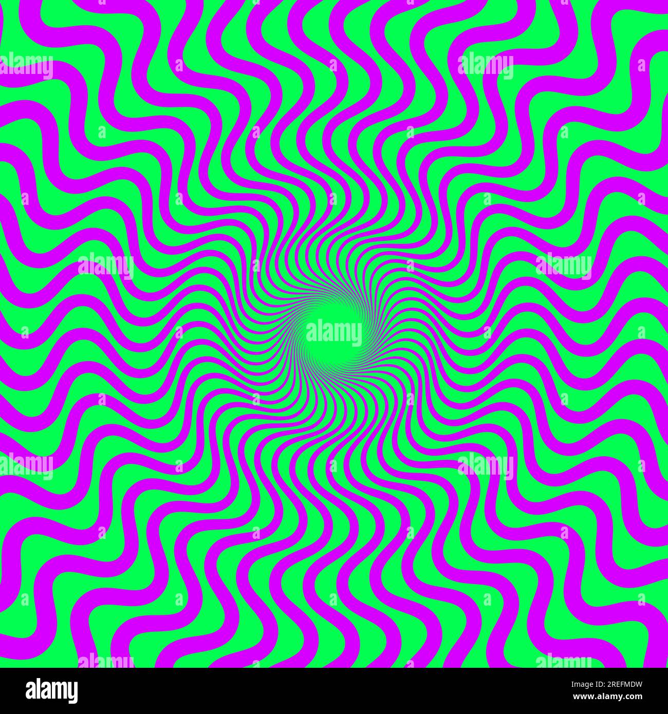 Acid color optical illusion background. Purple and green abstract ...