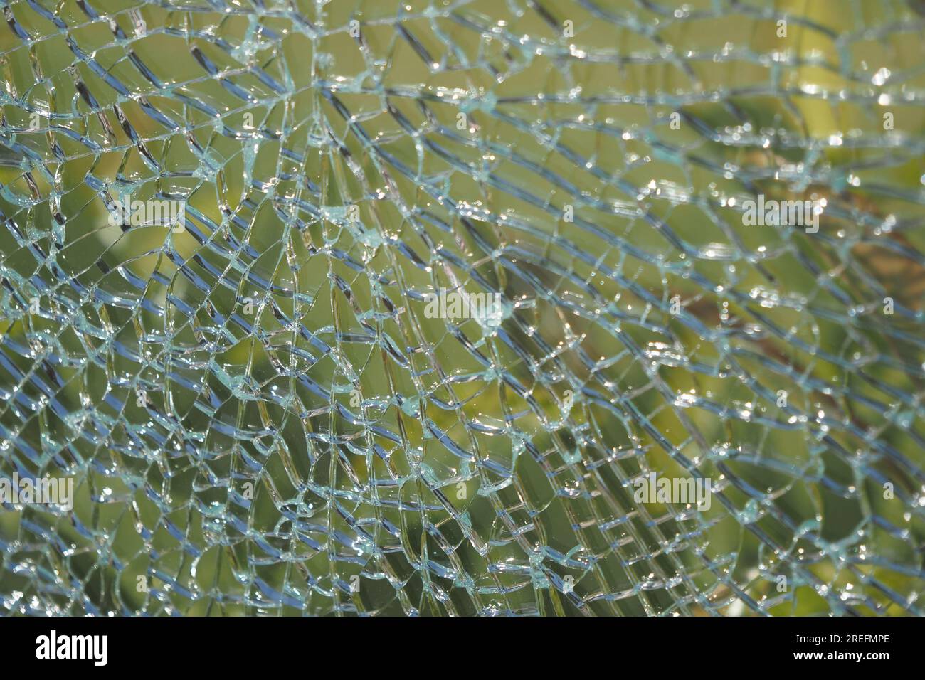 broken glass with sharp pieces outdoor Stock Photo - Alamy