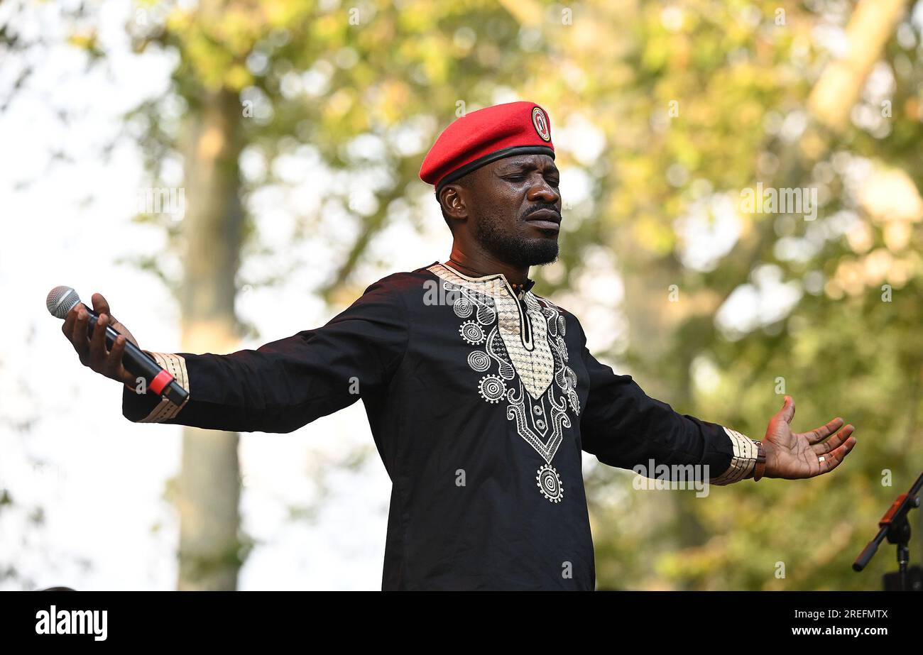 New York, USA. 27th July, 2023. NEW YORK CITY - JULY 27: Bobi Wine ...