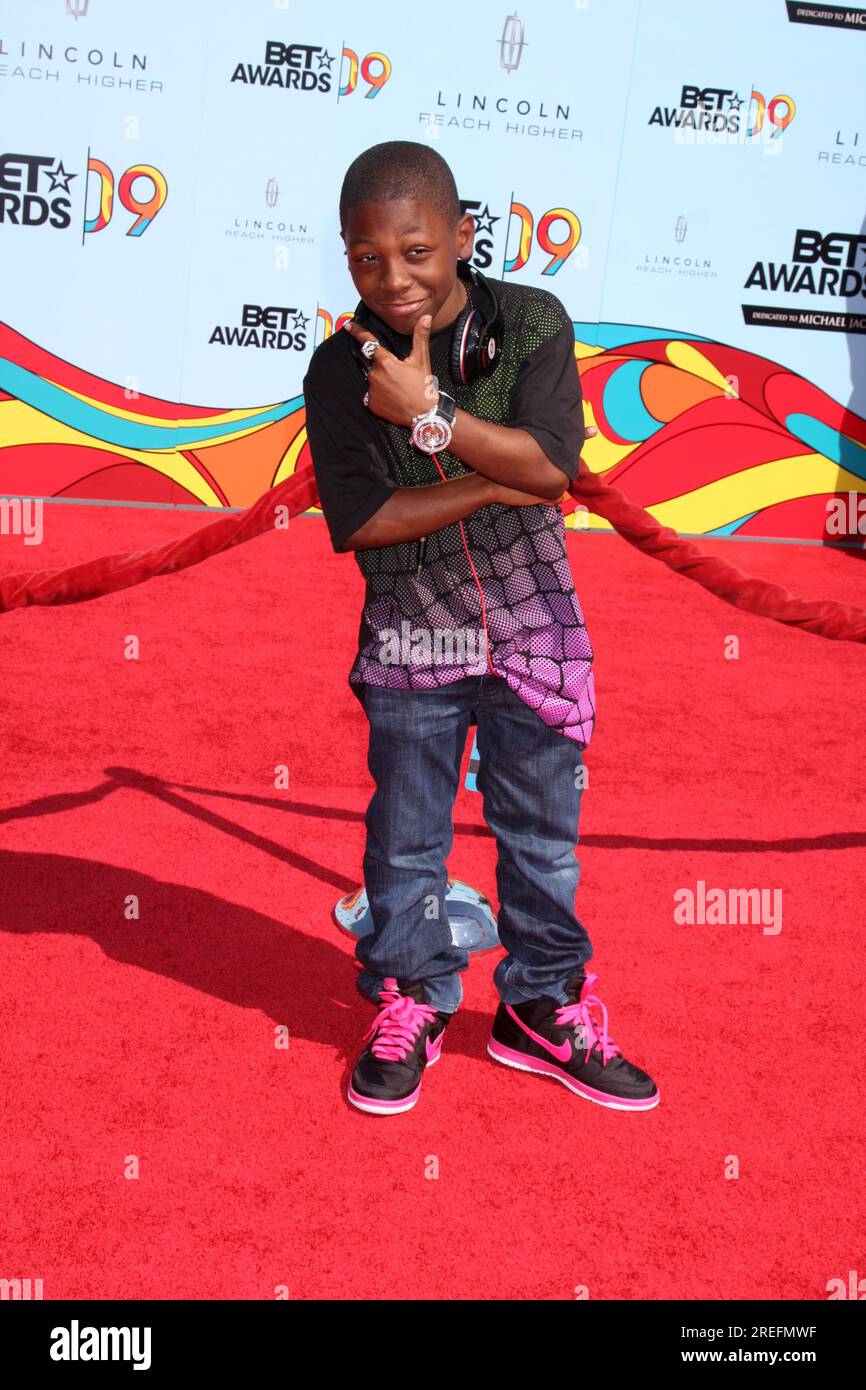 Bobb'e J. Thompson arriving at the BET Awards 2009 at the Shrine ...