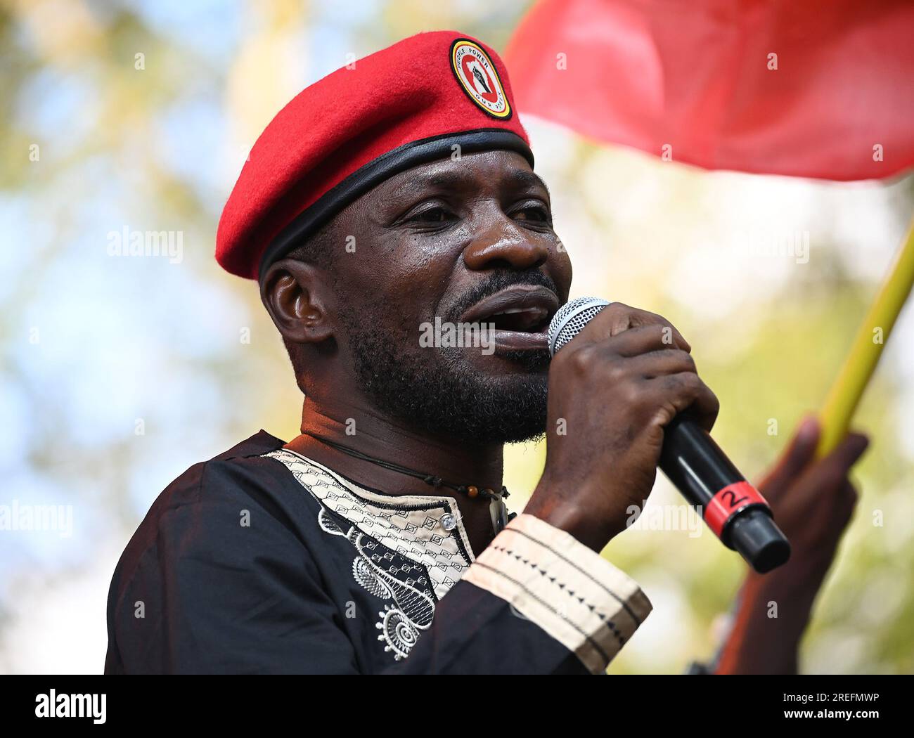 New York, USA. 27th July, 2023. NEW YORK CITY - JULY 27: Bobi Wine ...