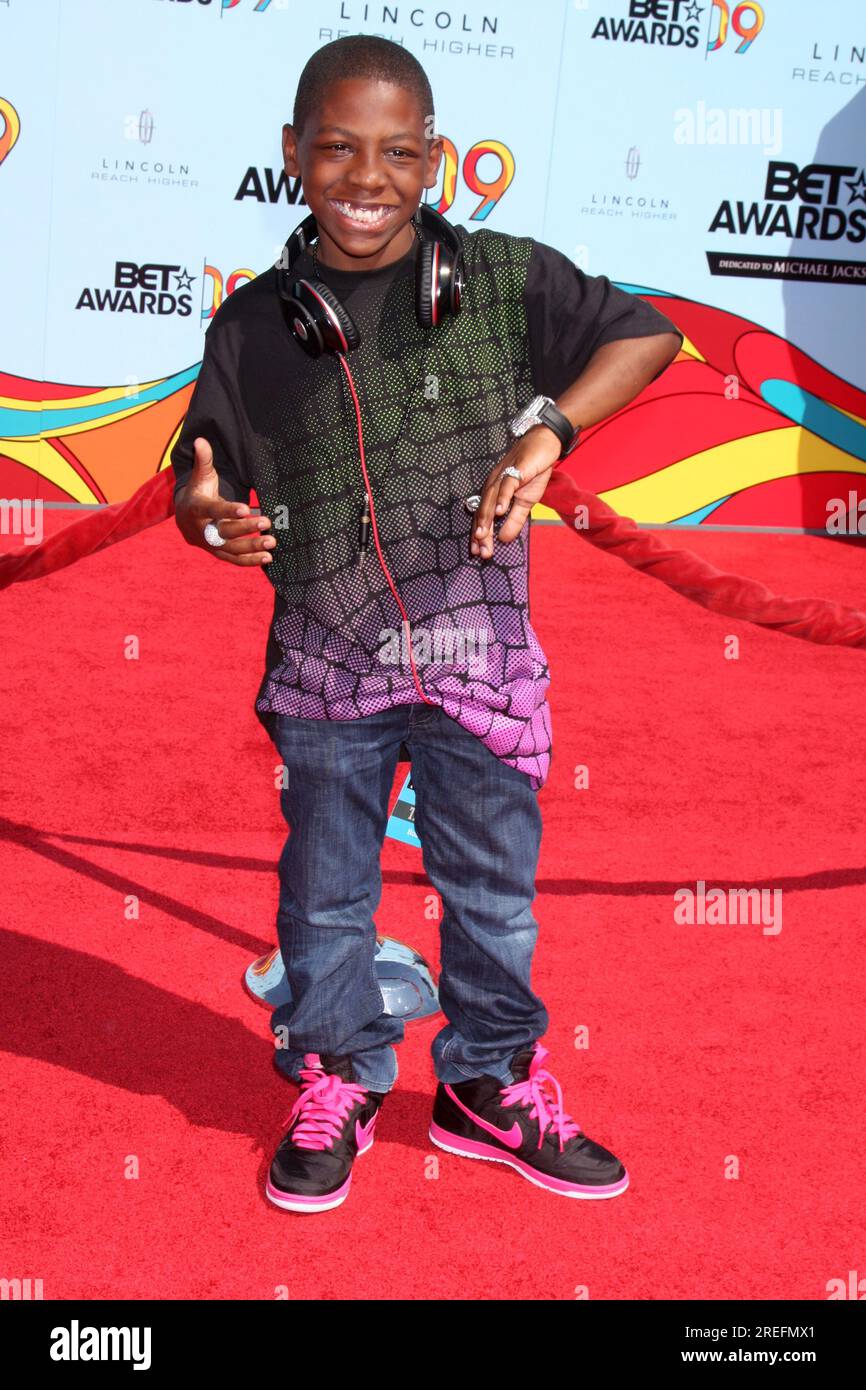 Bobb'e J. Thompson arriving at the BET Awards 2009 at the Shrine ...