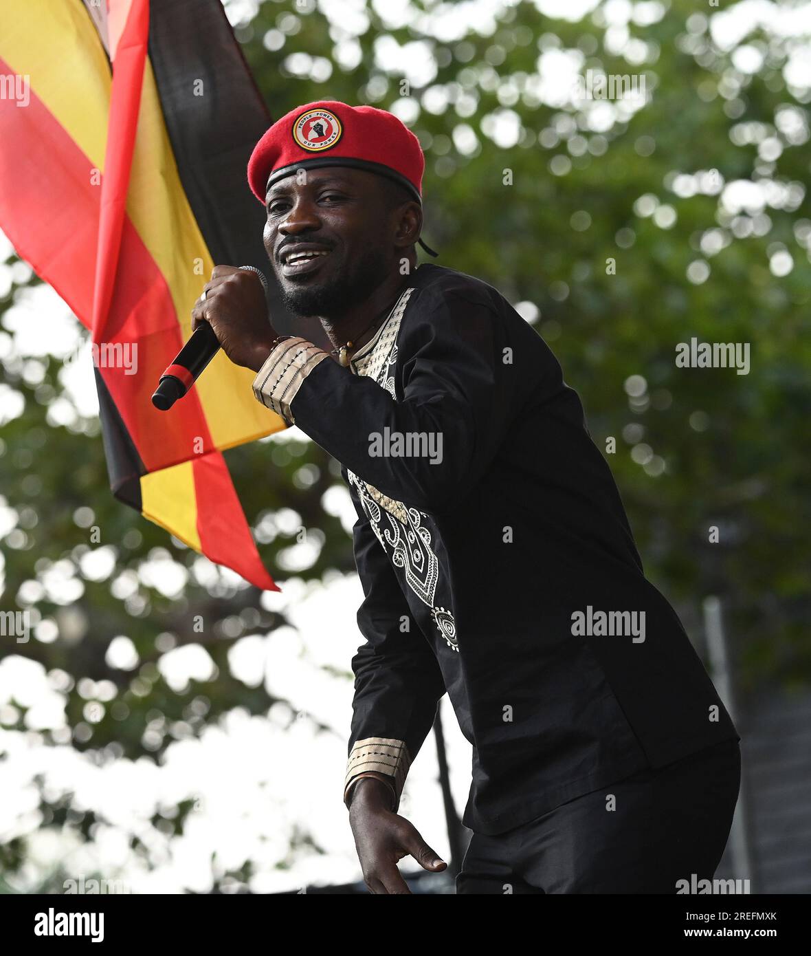 New York, USA. 27th July, 2023. NEW YORK CITY - JULY 27: Bobi Wine ...
