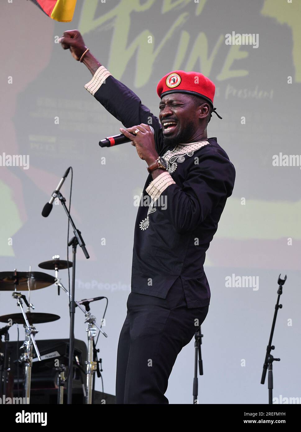New York, USA. 27th July, 2023. NEW YORK CITY - JULY 27: Bobi Wine ...