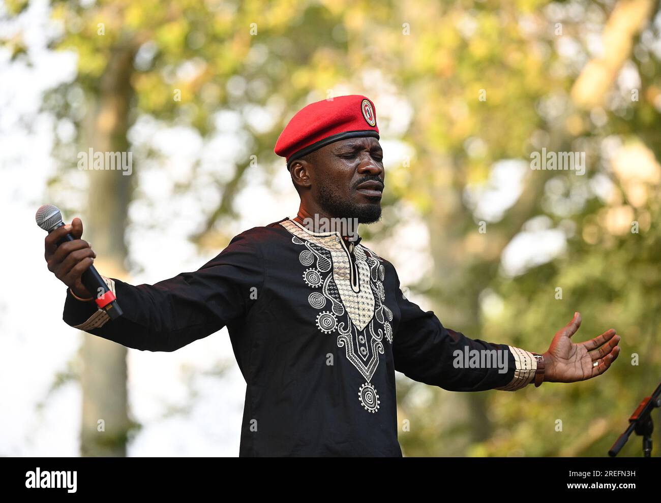 New York, USA. 27th July, 2023. NEW YORK CITY - JULY 27: Bobi Wine ...