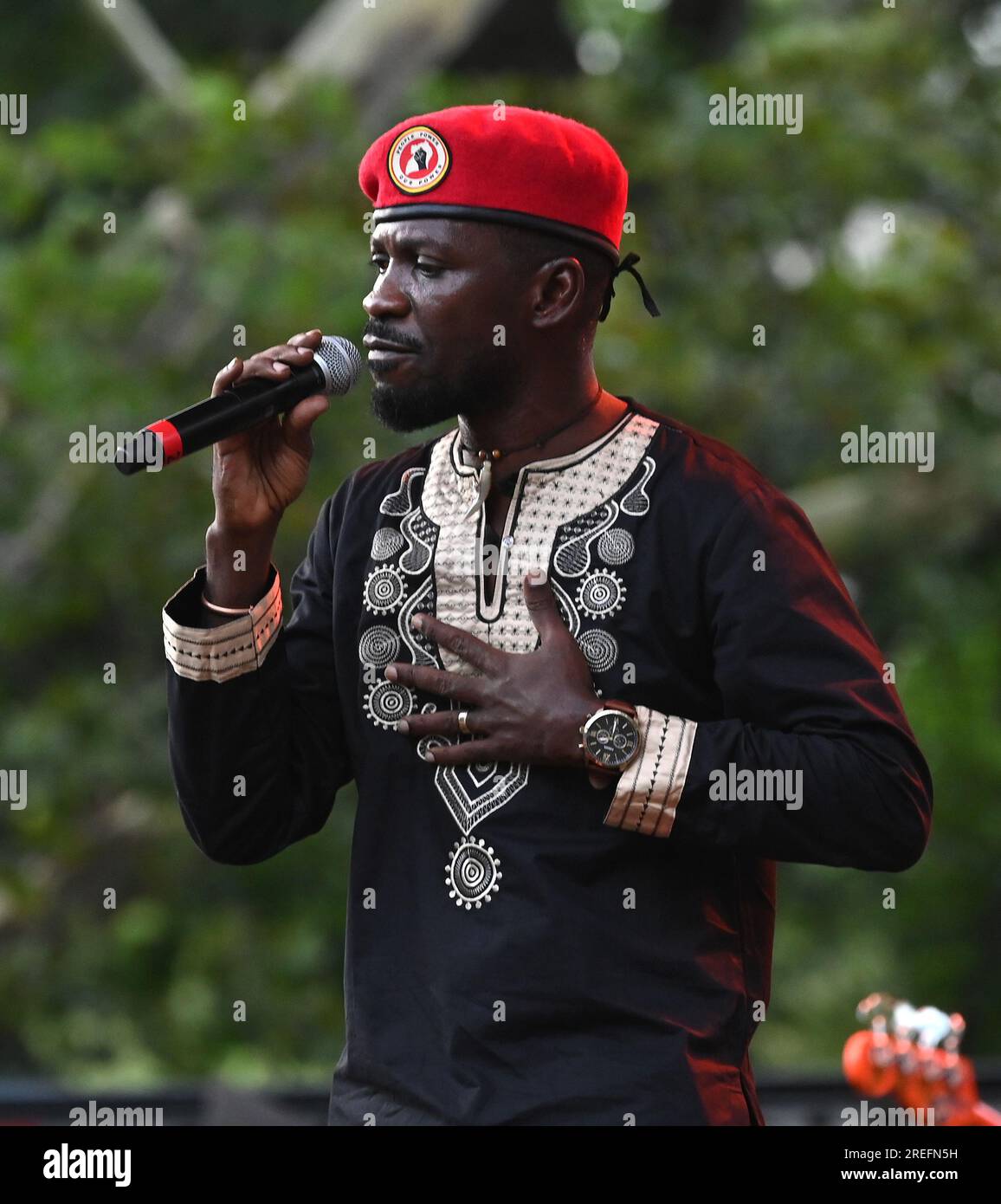 New York, USA. 27th July, 2023. NEW YORK CITY - JULY 27: Bobi Wine ...