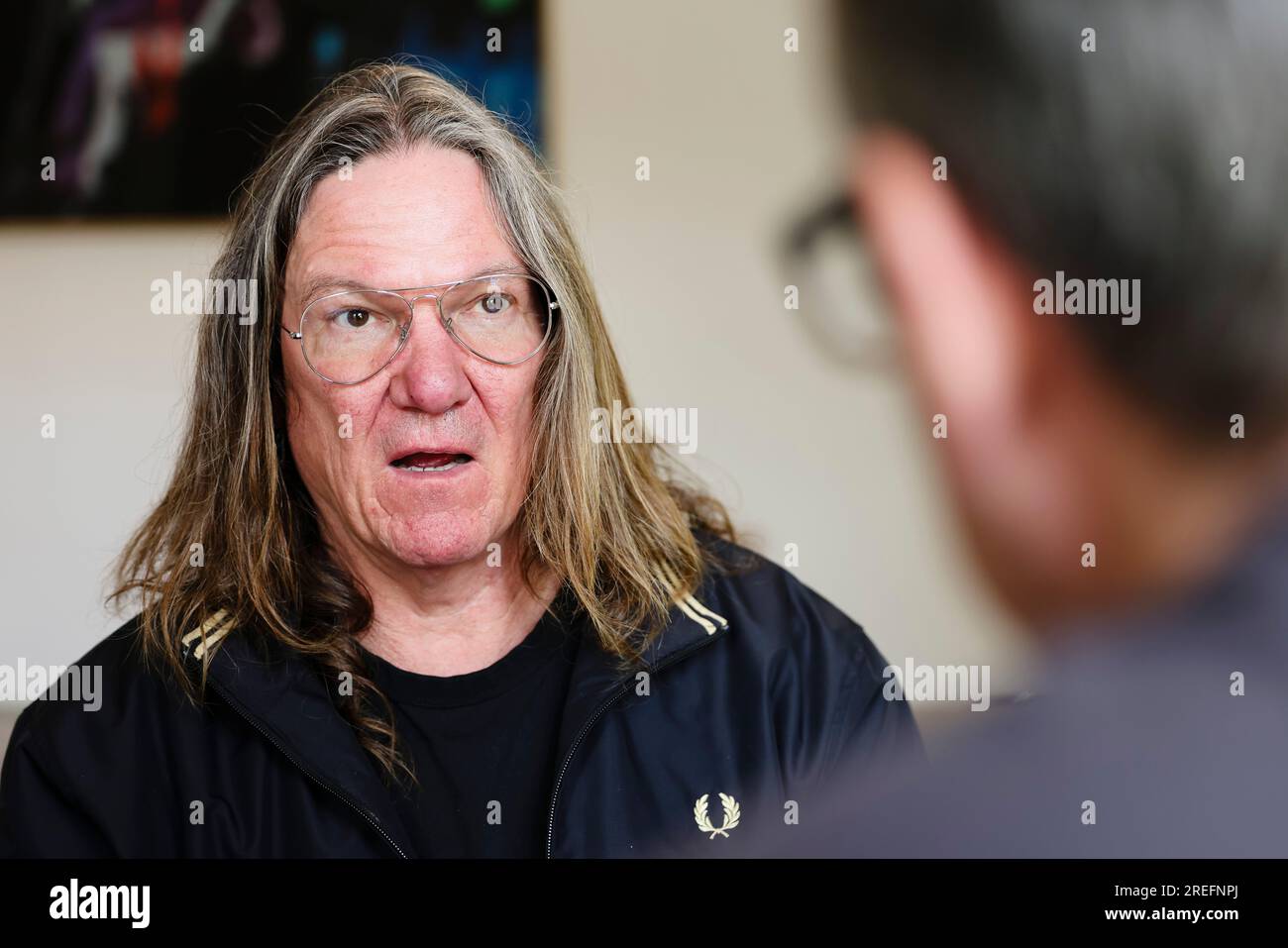 Wacken, Germany. 26th July, 2023. Thomas Jensen, co-founder of Wacken ...