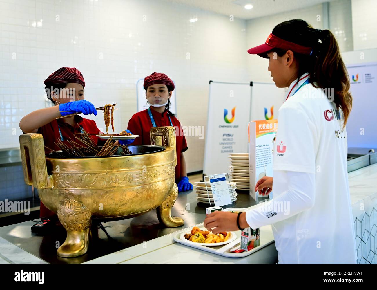 Dining hall for athletes hi-res stock photography and images - Alamy