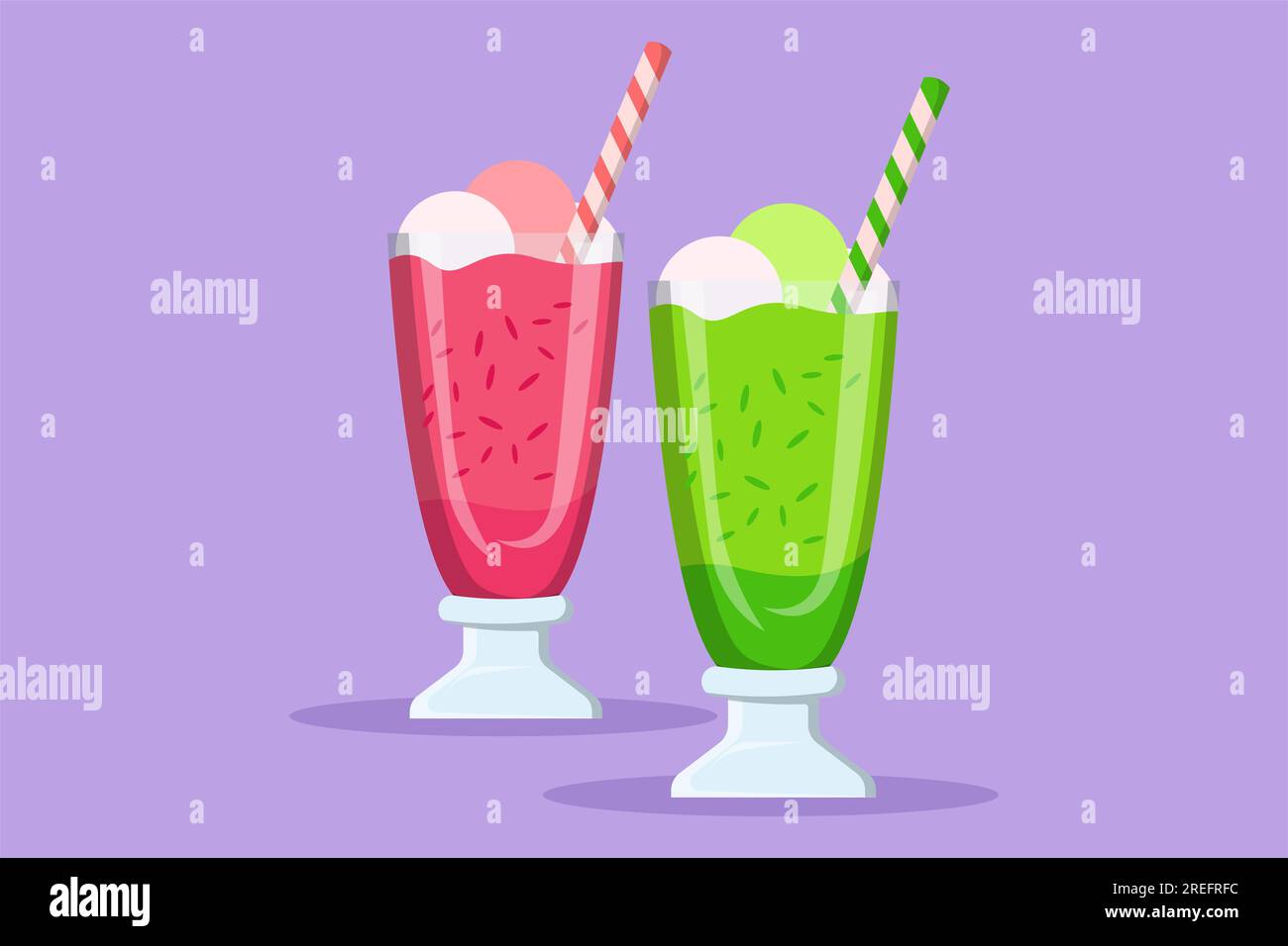 Cartoon character ice cream shake hi-res stock photography and images ...