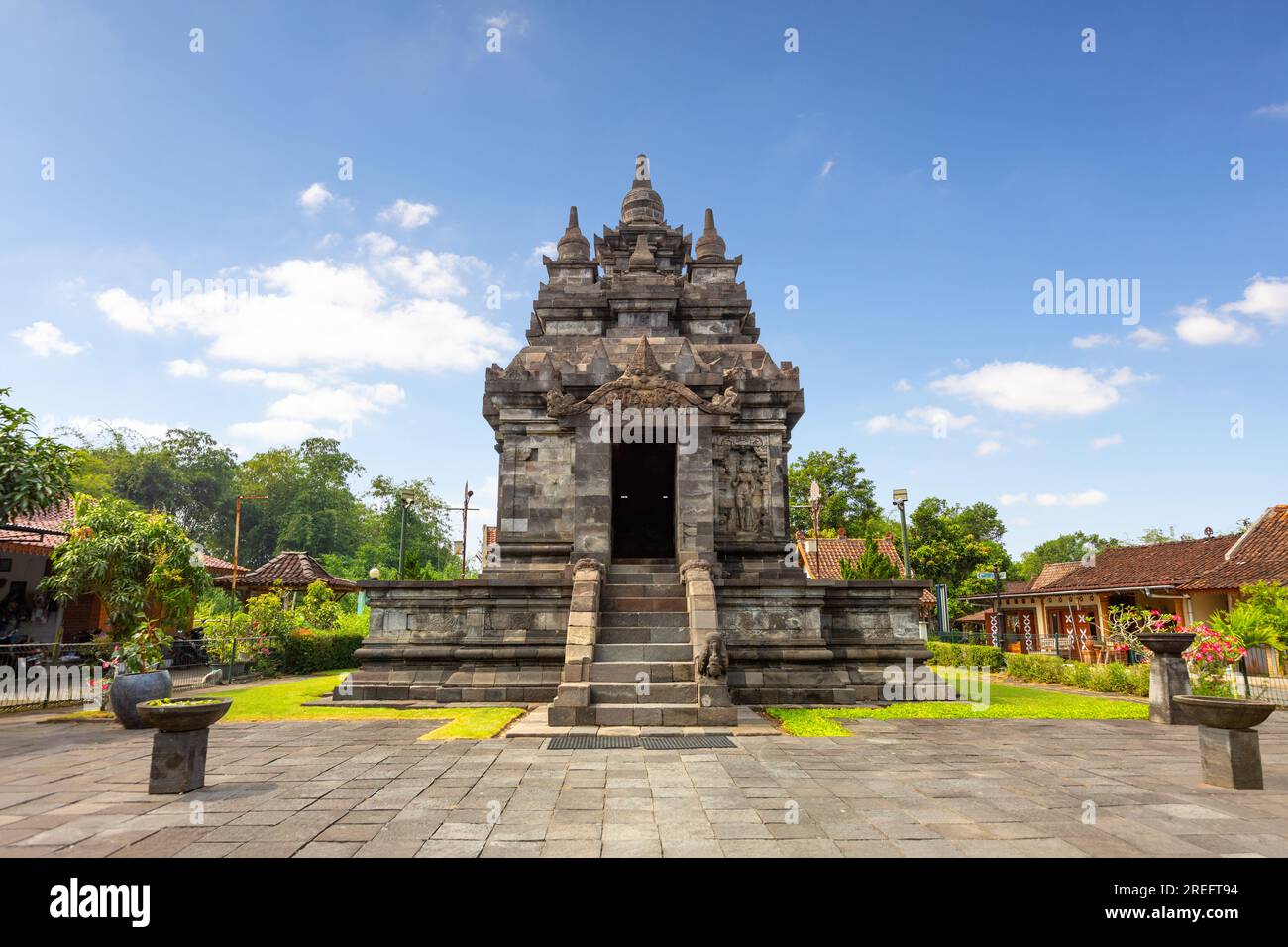Candi Pawon, a 9th century Buddhist temple near Borobudur in Yogyakarta ...