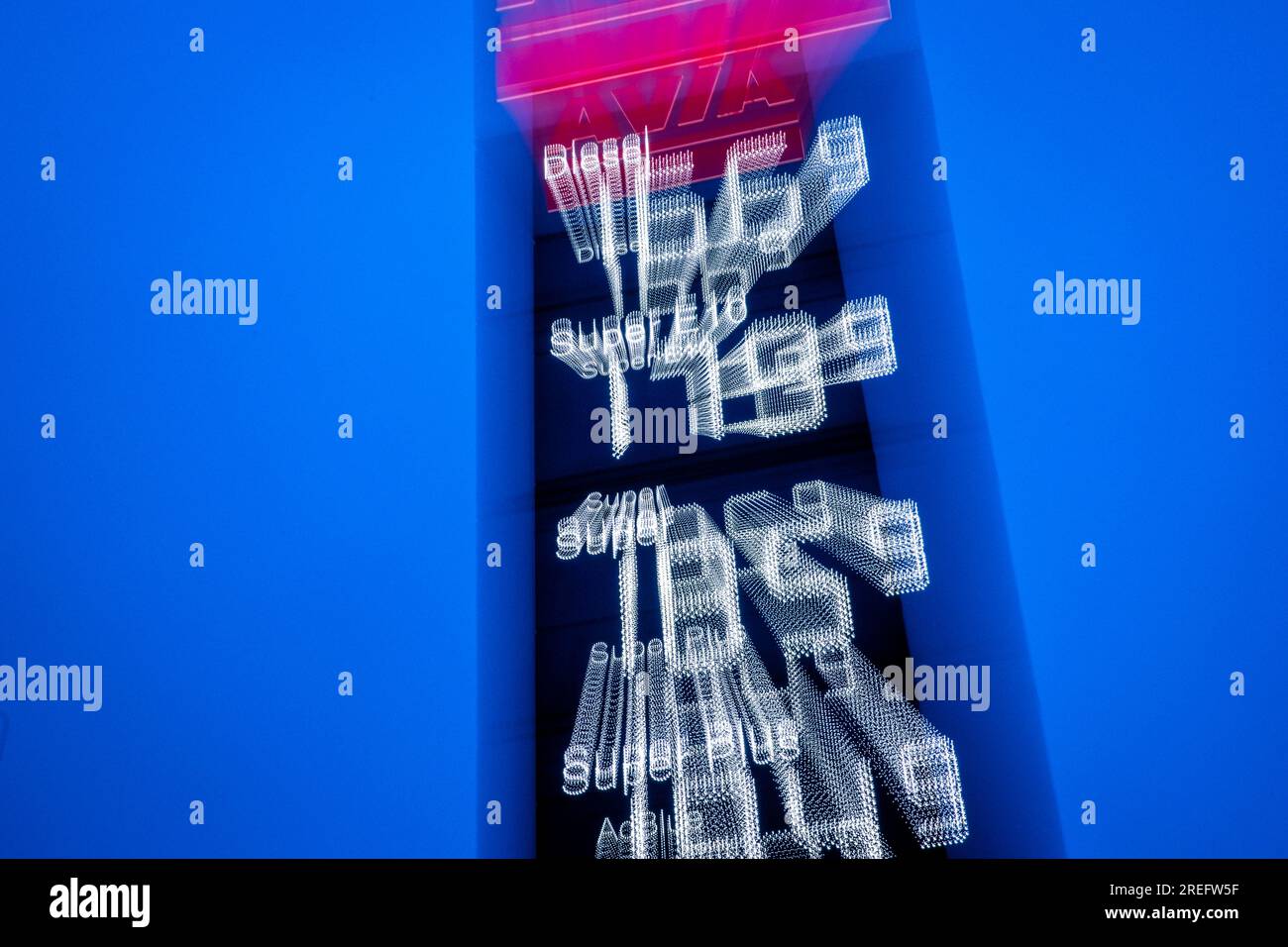 Rostock, Germany. 28th July, 2023. The current liter prices for ...