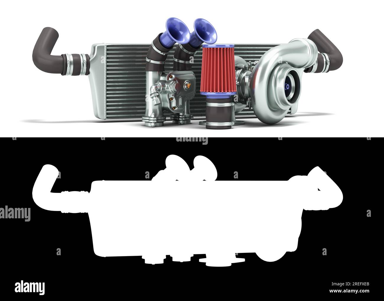 Set of custom spare car parts for tuning the internal components 3d ...