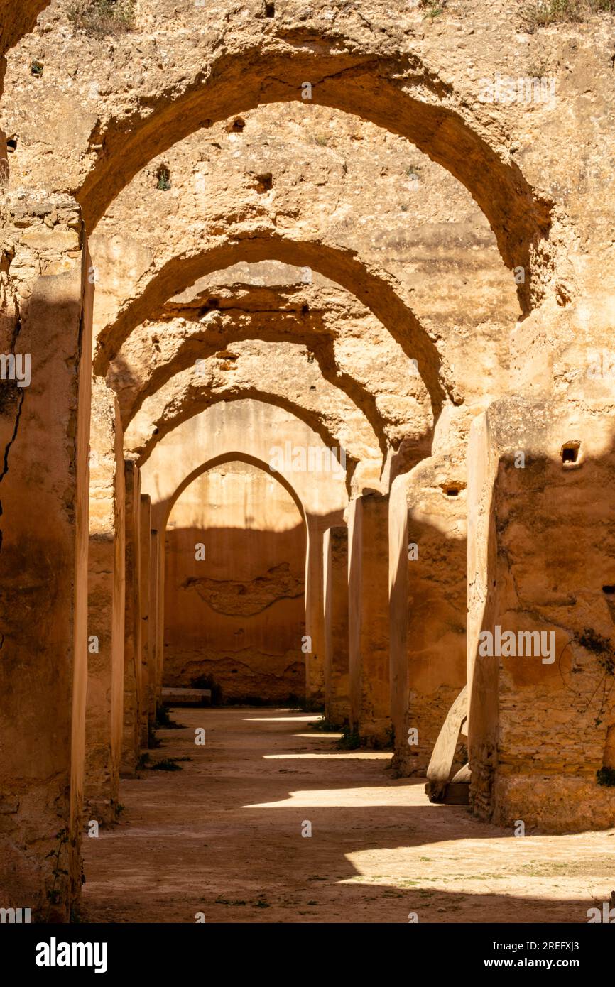 Royal Stables, Heri es-Souani, Meknez, Morocco, Africa Stock Photo - Alamy