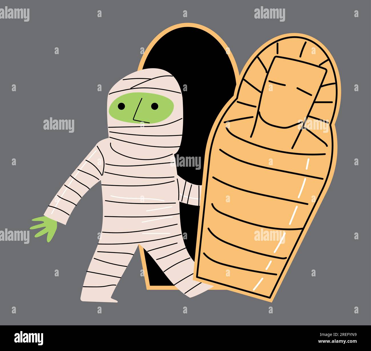 Child coffin illustration Stock Vector Images - Alamy