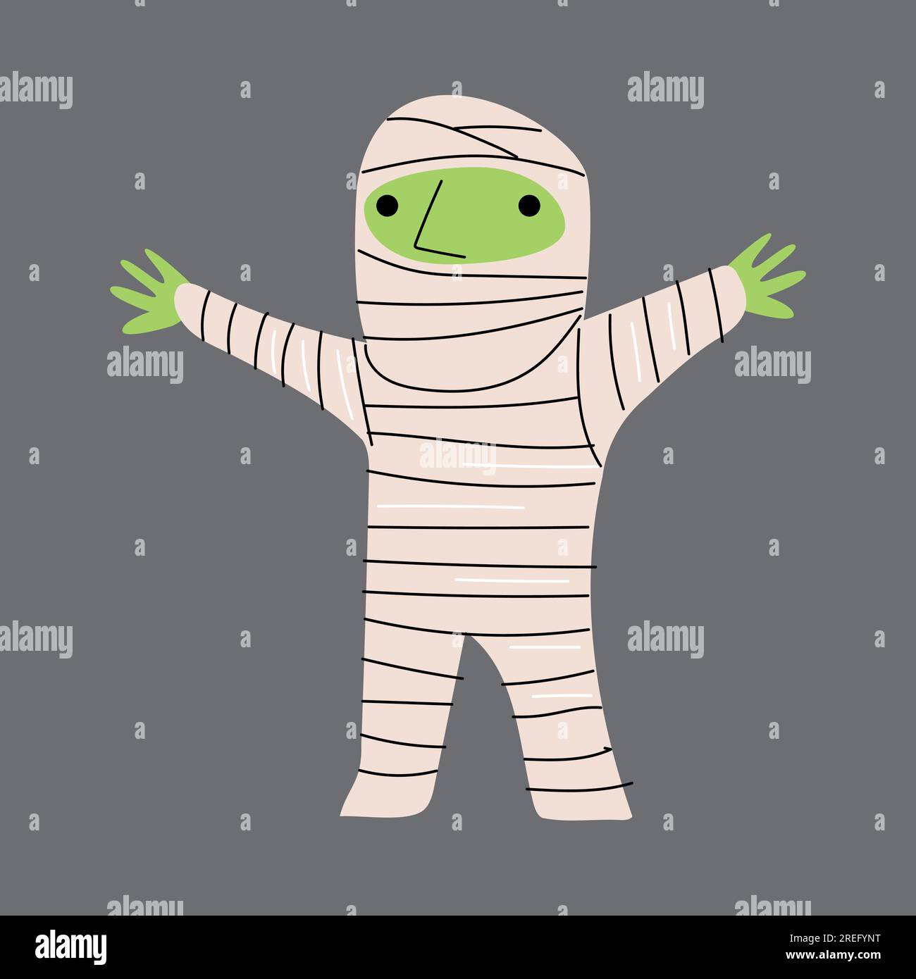 Mummy . Halloween cartoon characters . Vector Stock Vector Image & Art ...
