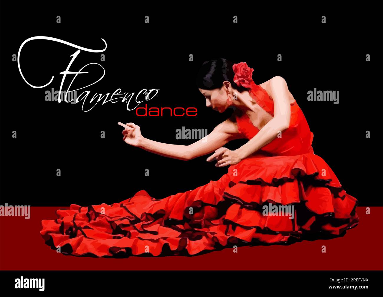 Beautiful spanish woman Stock Vector Images - Alamy