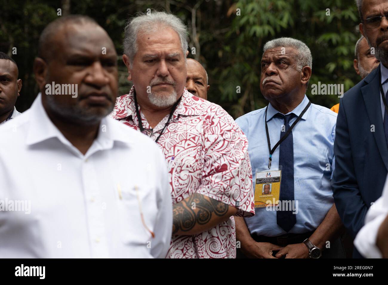 Port Moresby, Papua New Guinea. 28th July, 2023. Moetai Brotherson ...