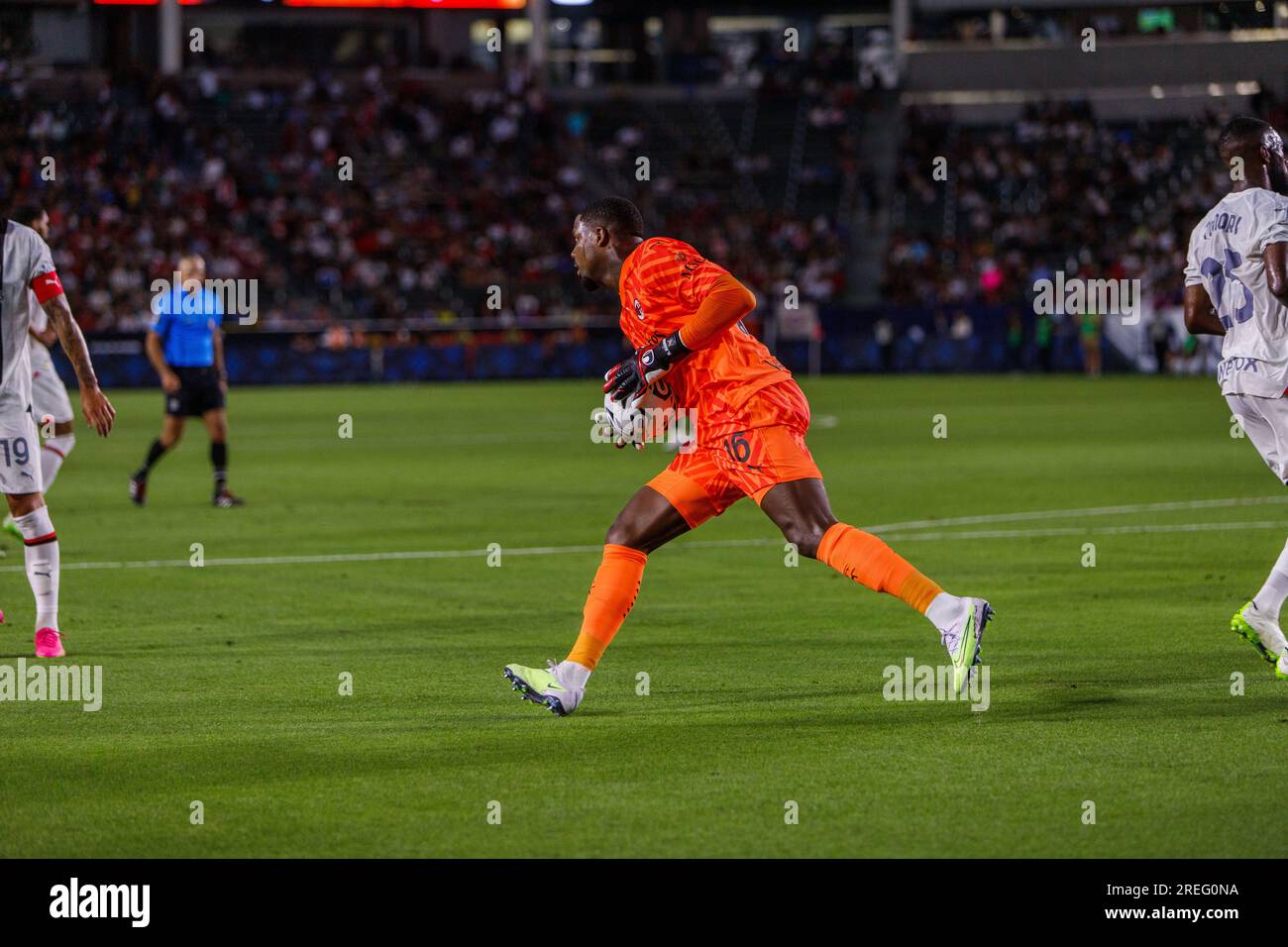 Los Angeles, California, USA. 27th July, 2023. MIKE MAIGNAN of AC Milan ...