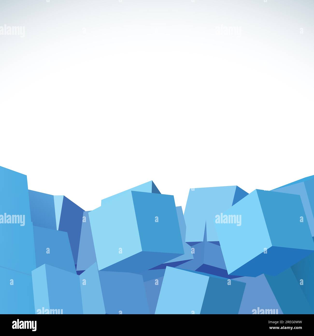 Vector 3D explosion background with cubical particles Stock Vector ...