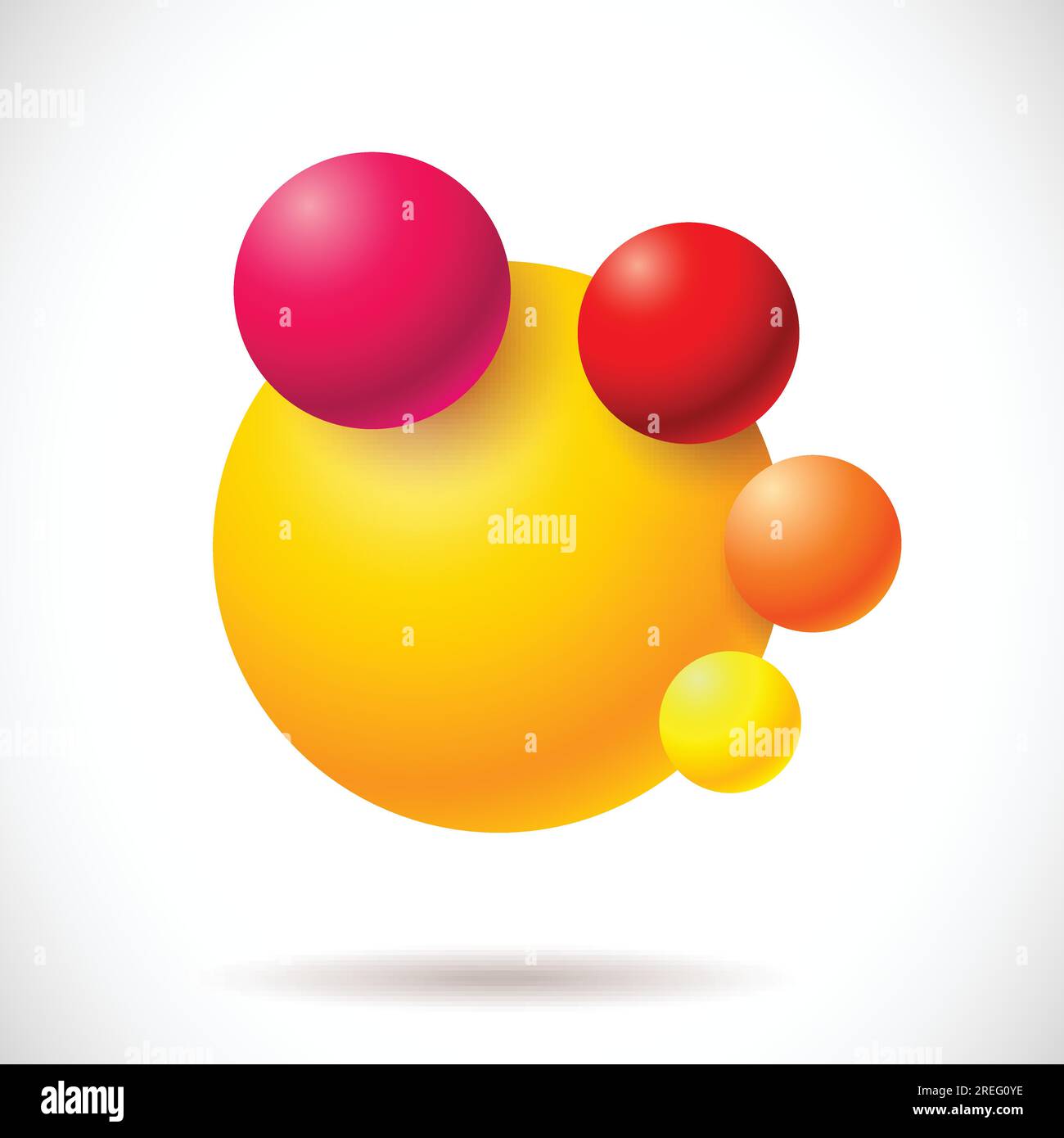 Infographics with group of flying balls Stock Vector Image & Art - Alamy
