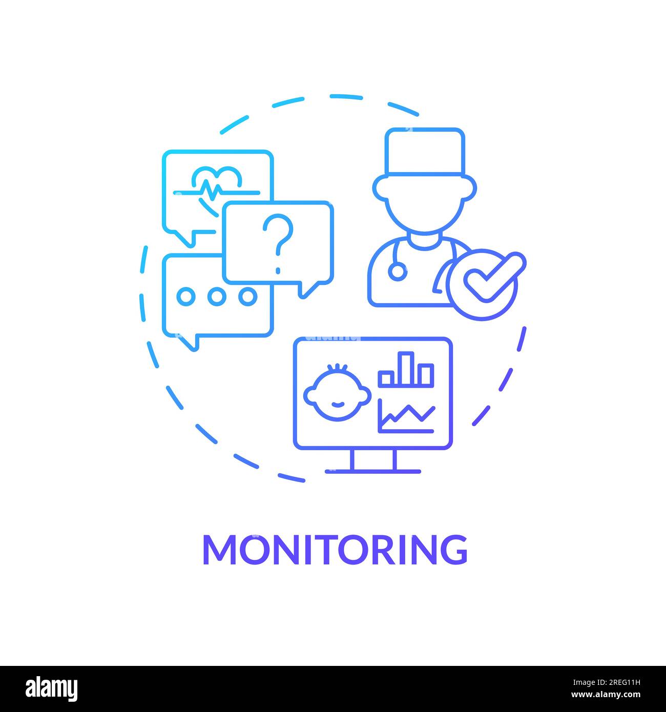 Monitoring blue gradient concept icon Stock Vector Image & Art - Alamy Monitoring blue gradient concept icon Stock Vector Image & Art - Alamy