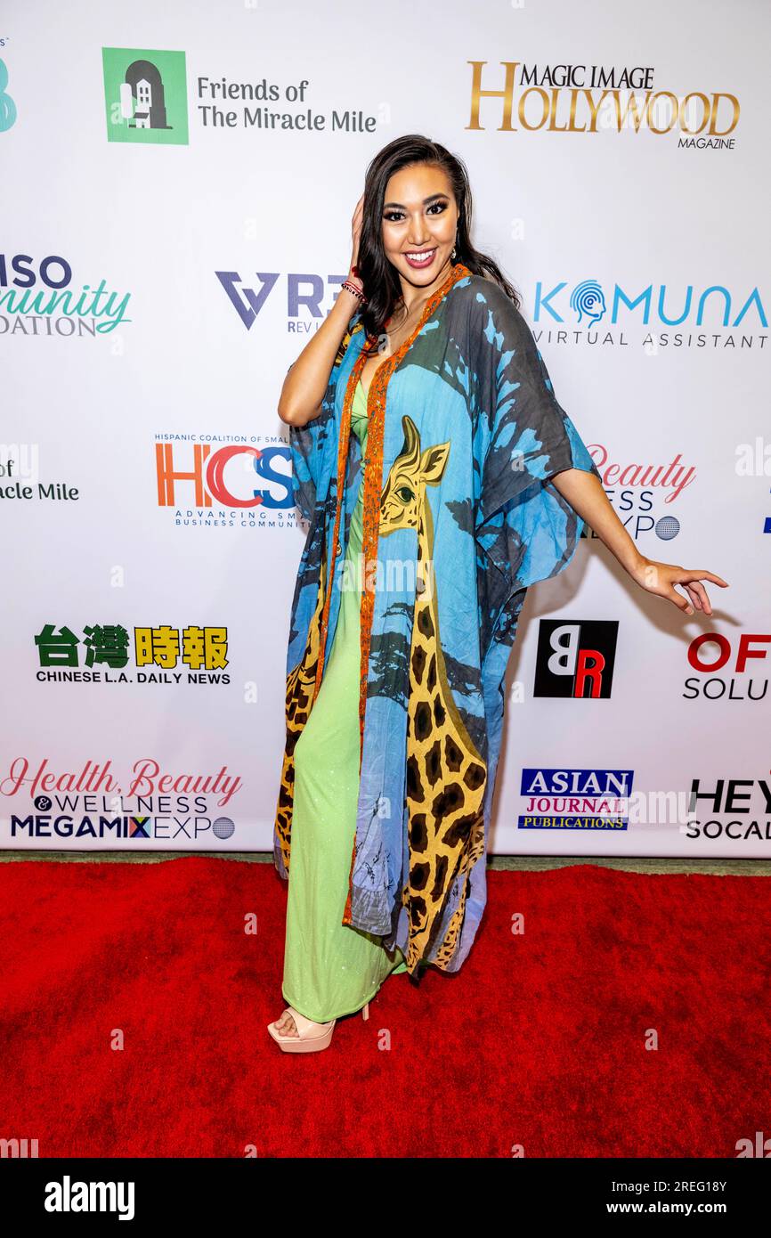 Los Angeles, USA. 27th July, 2023. Model Sarah Grace Lee attends Mega ...