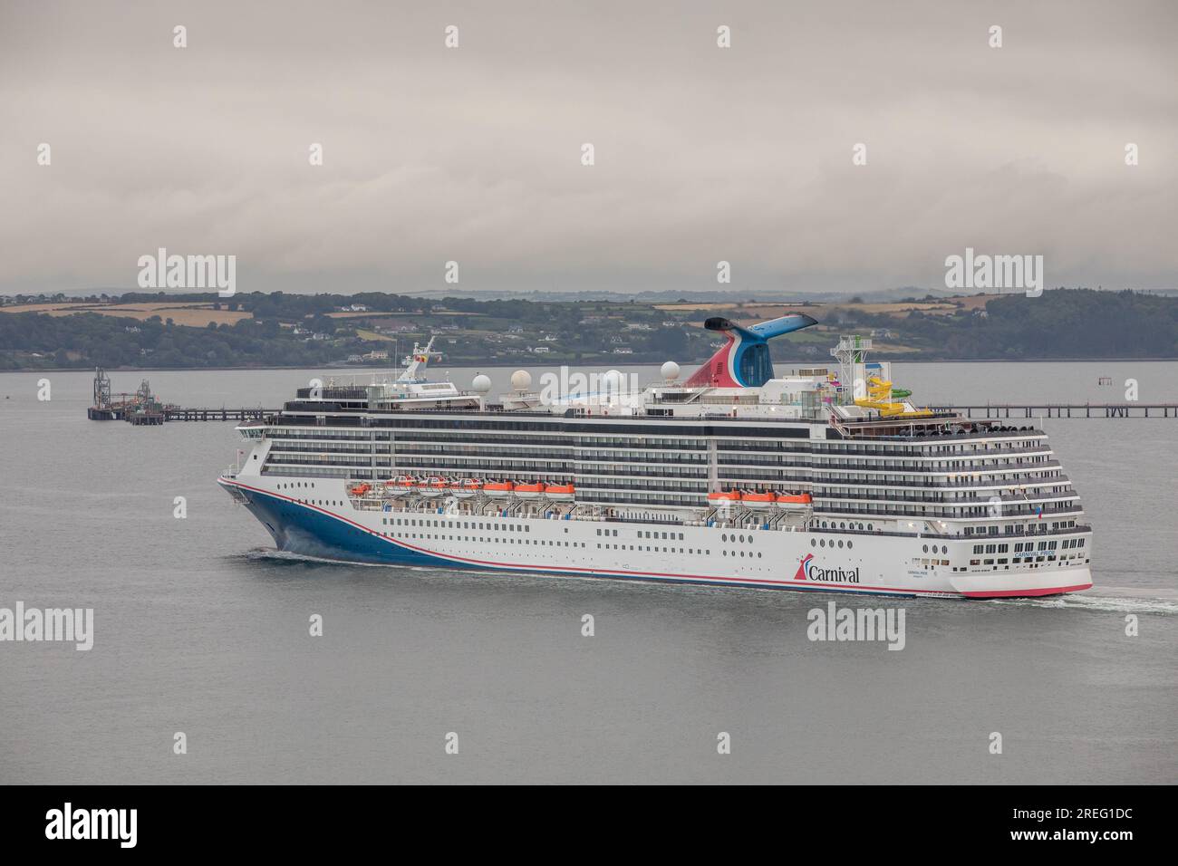 Cork Harbour, Cork, Ireland. 28th July, 2023. On an overcast morning ...