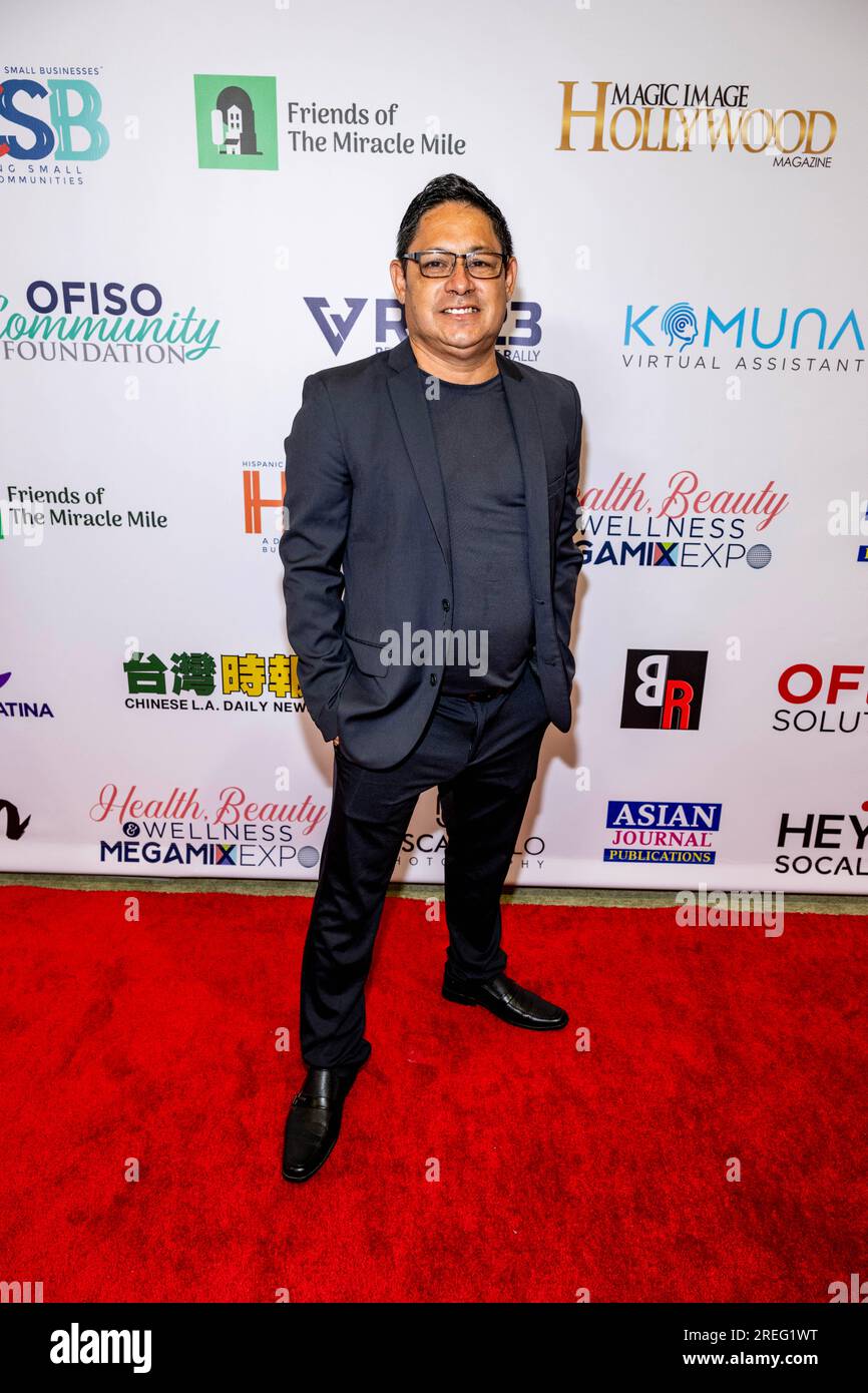 Los Angeles, USA. 27th July, 2023. Author at Imagen Latina Magazine Roberto Carrillo attends ...