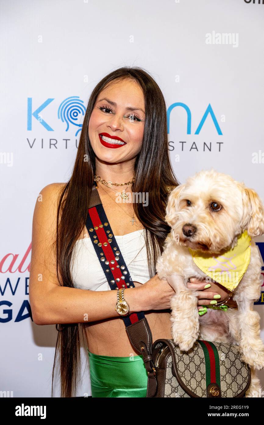 Los Angeles, USA. 27th July, 2023. Artist Mz Lala attends Mega Mix Expo ...
