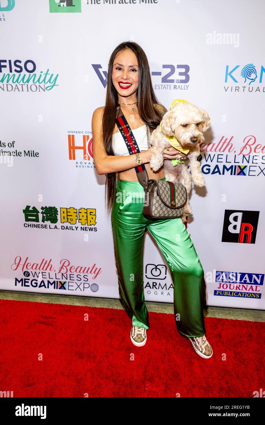 Los Angeles, USA. 27th July, 2023. Artist Mz Lala attends Mega Mix Expo ...