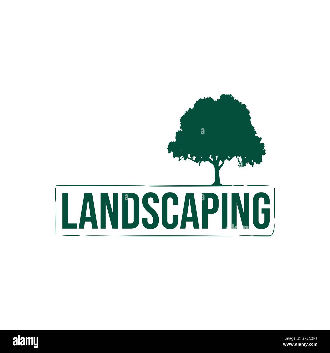 Tree landscaping logo design vector. Tree leaves branch plant growth ...