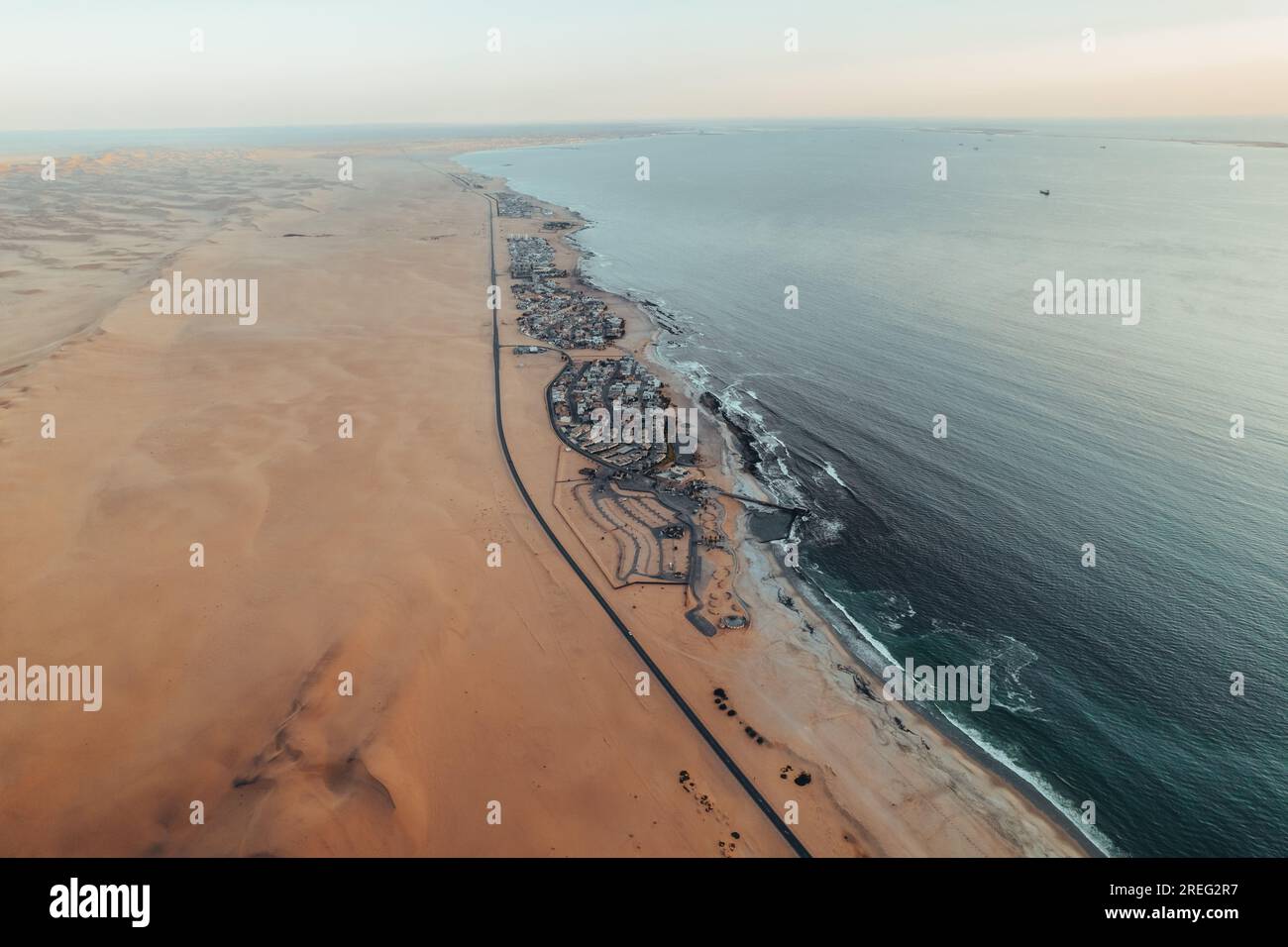 Aerial Dune Textures of Namibian Desert, sunset at Swakopmund, Namibia ...