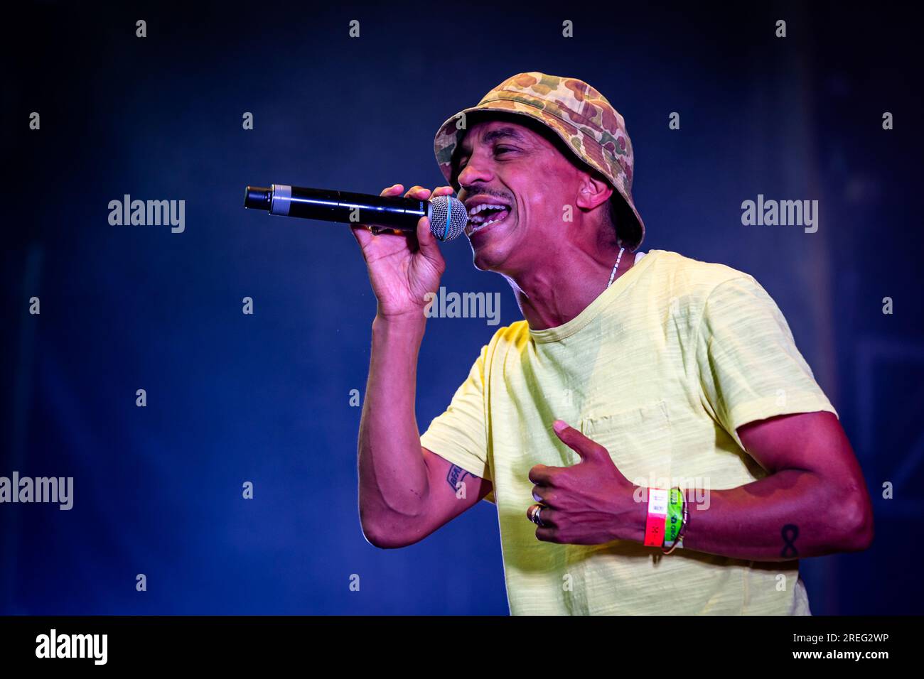 Fredrikstad, Norway. 27th July, 2022. The Swedish rapper and reggae ...