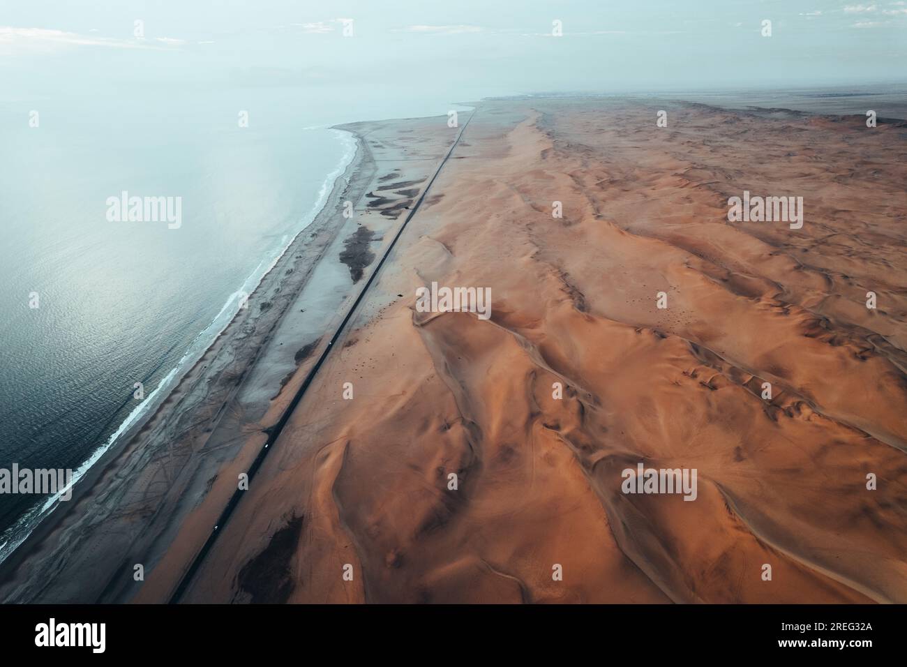 Aerial Dune Textures of Namibian Desert, sunset at Swakopmund, Namibia ...