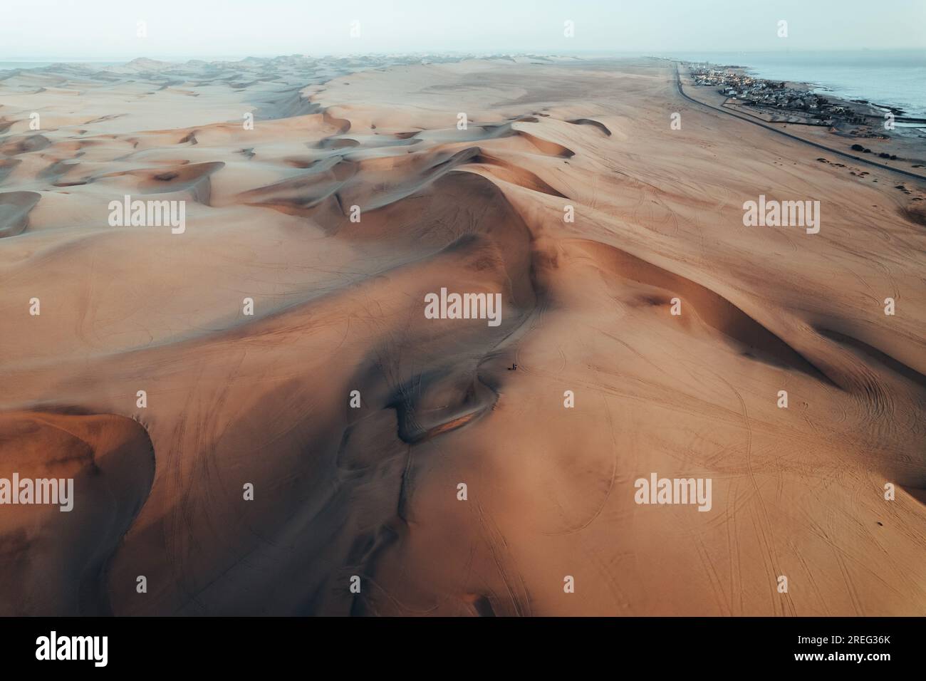 Aerial Dune Textures of Namibian Desert, sunset at Swakopmund, Namibia, Africa Stock Photo - Alamy