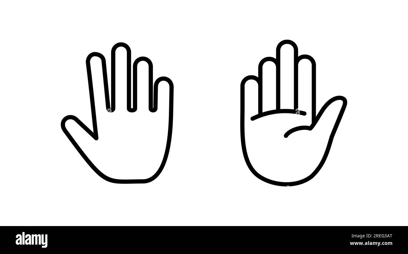 Hand icon vector. hand symbols. palm Stock Vector Image & Art - Alamy