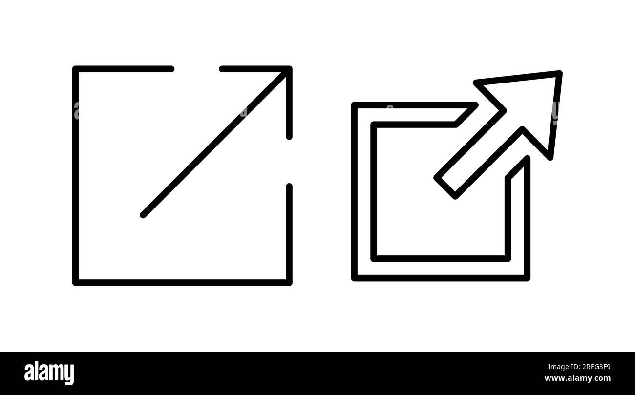 External link icon vector. hyperlink chain symbol. download, share ...