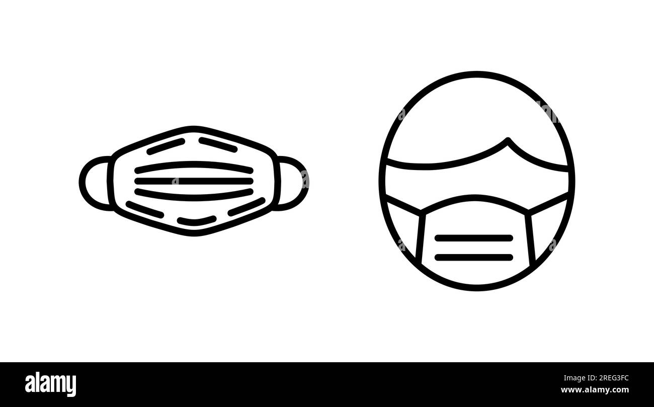 Face mask icon vector. medical Face Mask icon Stock Vector Image & Art ...